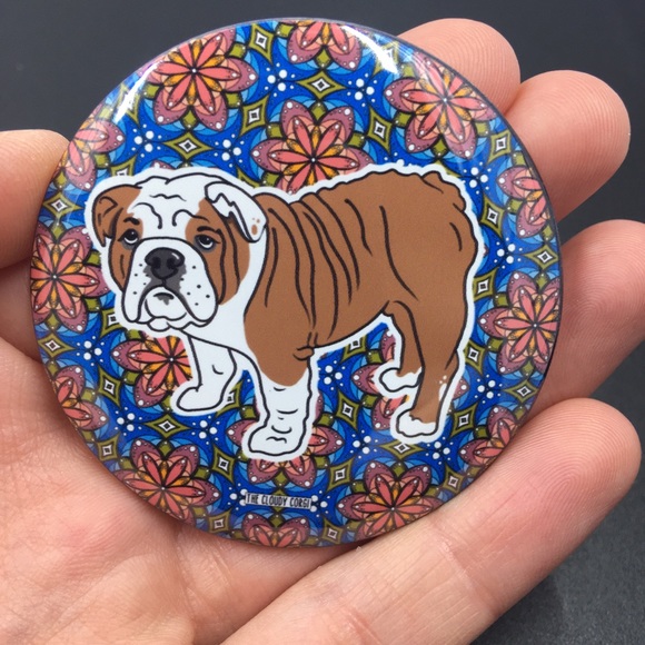 Jewelry | Psychedelic Dog Handmade Pin Button Set | Poshmark